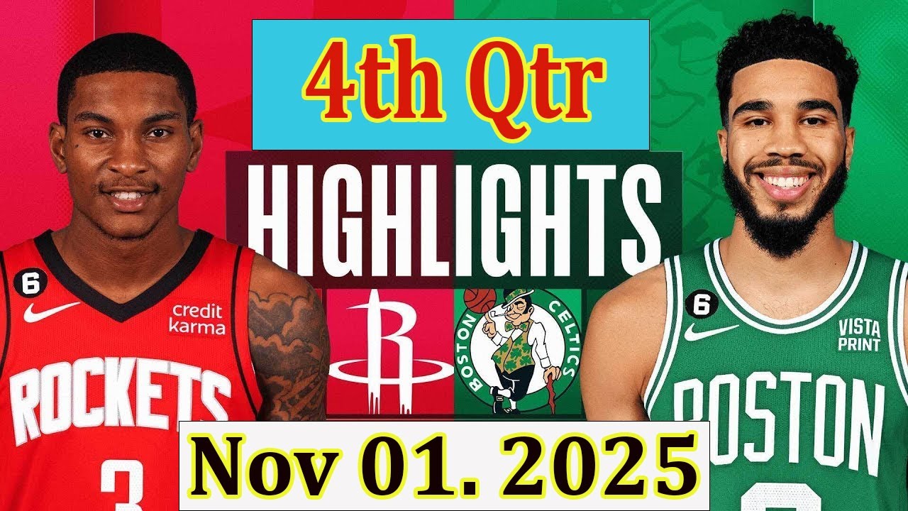 Boston Celtics vs Houston Rockets 4th Qtr Nov 01. 2025 Highlights | NBA ...