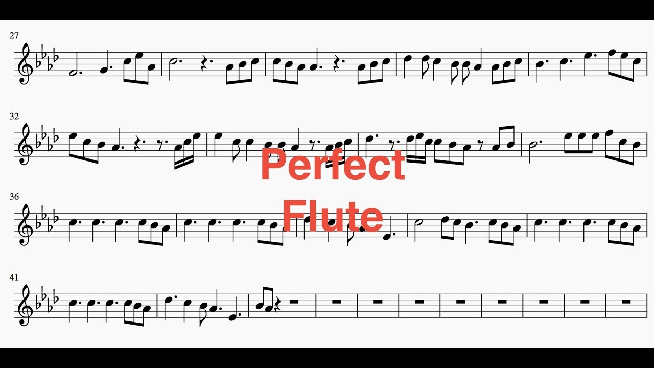 Perfect - Flute - YouTube