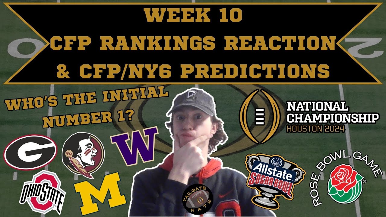 2023-2024 Week 10 College Football Playoff & New Year's Six Game ...