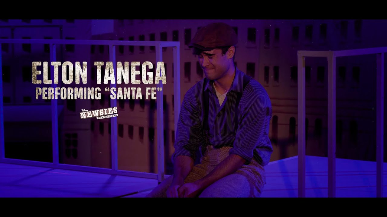 Elton Tenega Soars in "Santa Fe" Performance | Disney's Newsies The Musical - YouTube