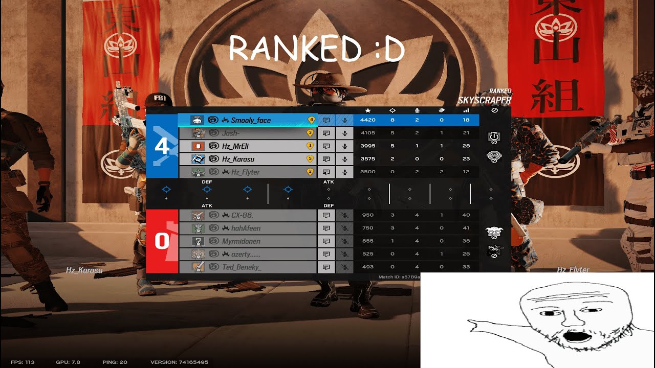 R6 ranked 8-2 at higher elo with W spawnpeeks :D - YouTube