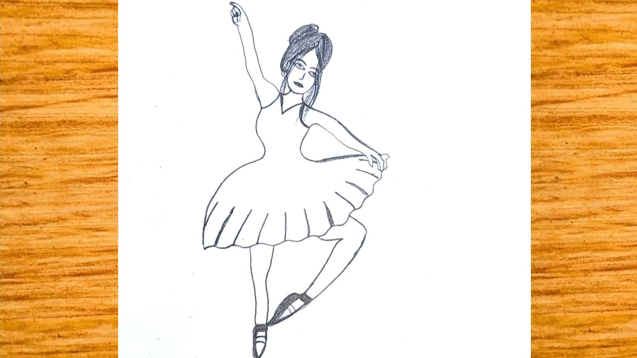 Dancing girl drawing step by step |dancing girl drawing very easy | How ...