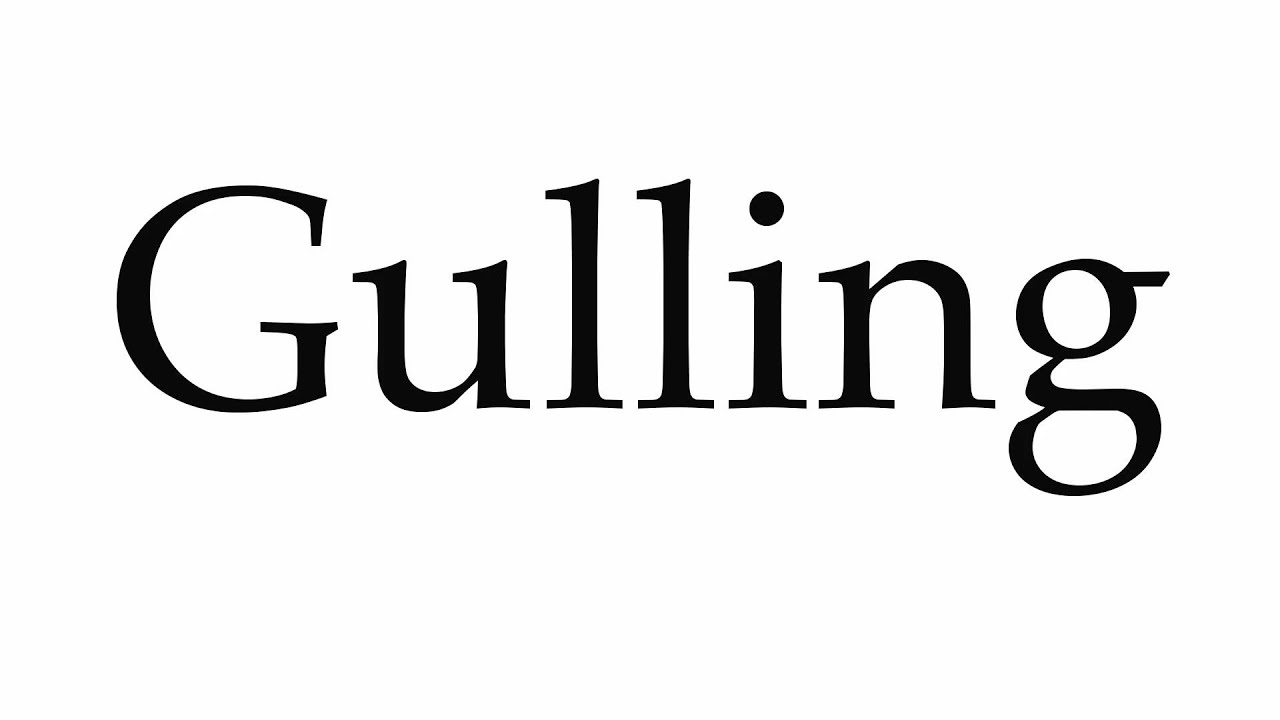 How to Pronounce Gulling - YouTube