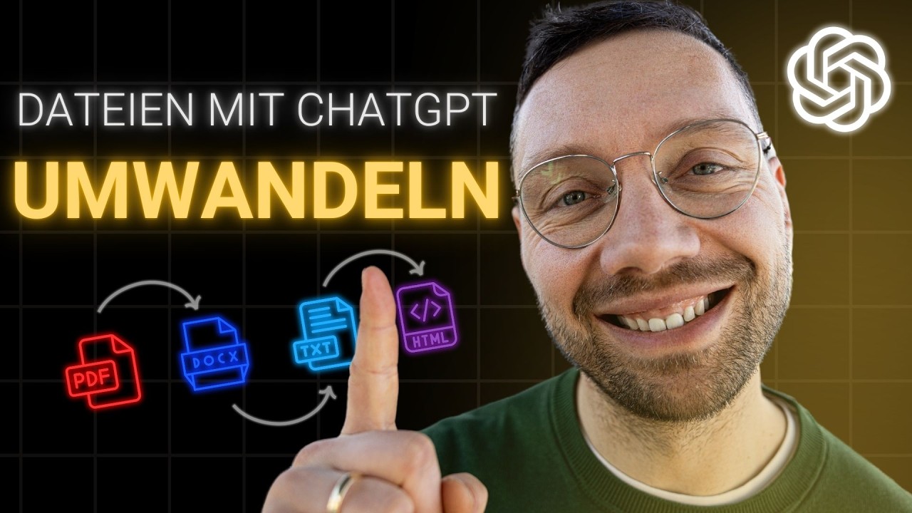Dateien mit ChatGPT erstellen und umwandeln 🤖 Dateikonvertierung mit KI ...