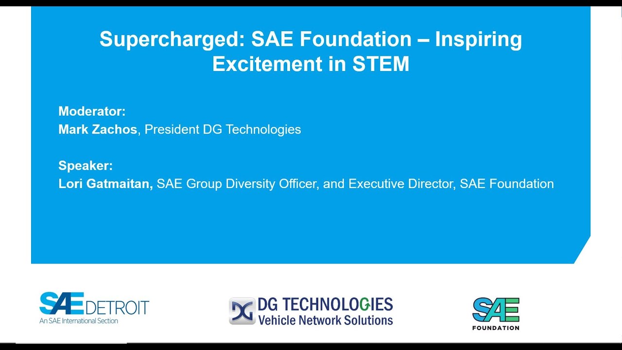 Supercharged: SAE Foundation - Inspiring Excitement in STEM - YouTube
