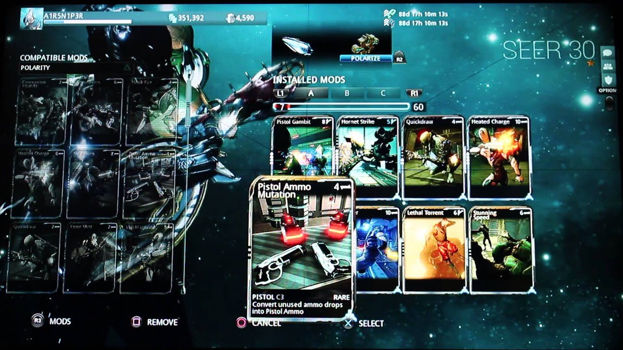 Warframe - How to level a mod - YouTube