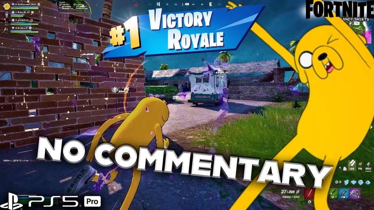 (PS5) Fortnite x Adventure Time: Jake the Dog Victory Royale Gameplay 2 ...