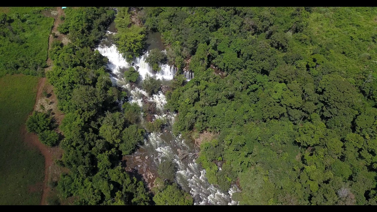 Forest BackGround Video : Drone Footage Of A Rapid River With Series Of ...