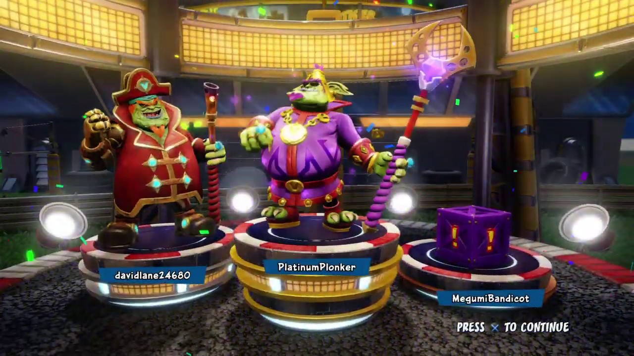 Emperor Velo and Captain Velo Winning Podium. (Crash Nitro Fueled ...