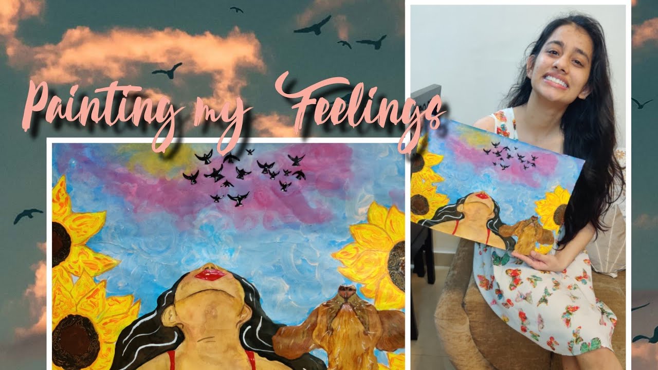 I decided to paint my feelings || Art Therapy || My way of calming ...