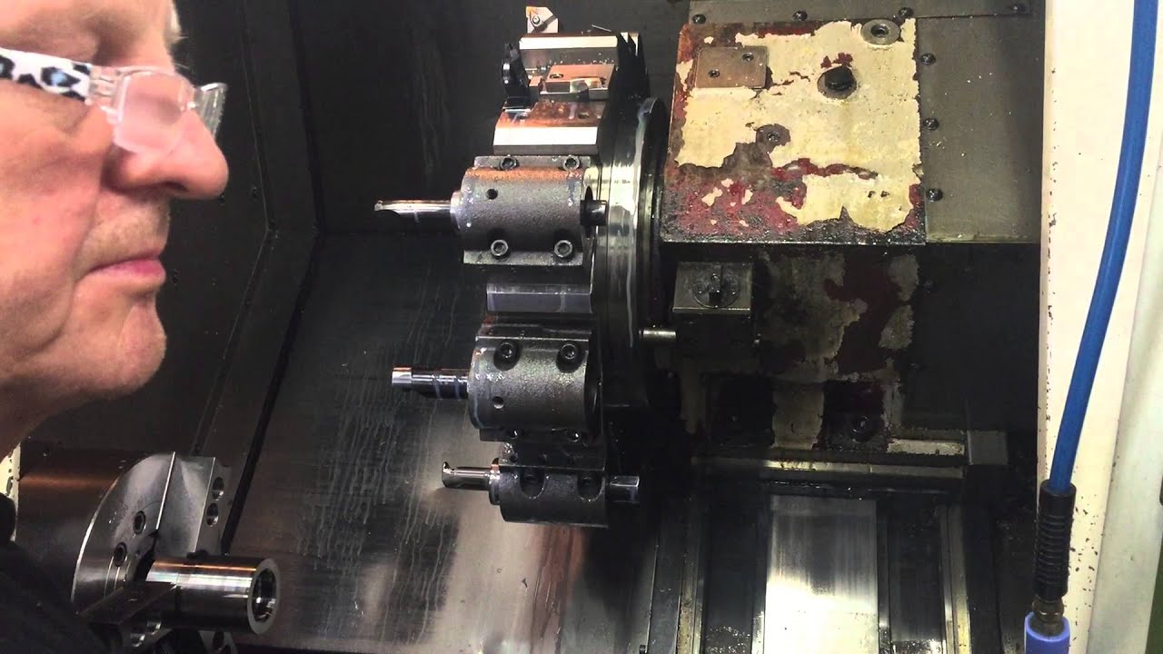 USED CNC LATHE FORTUNE V36/125, 1997 - for sale - YouTube