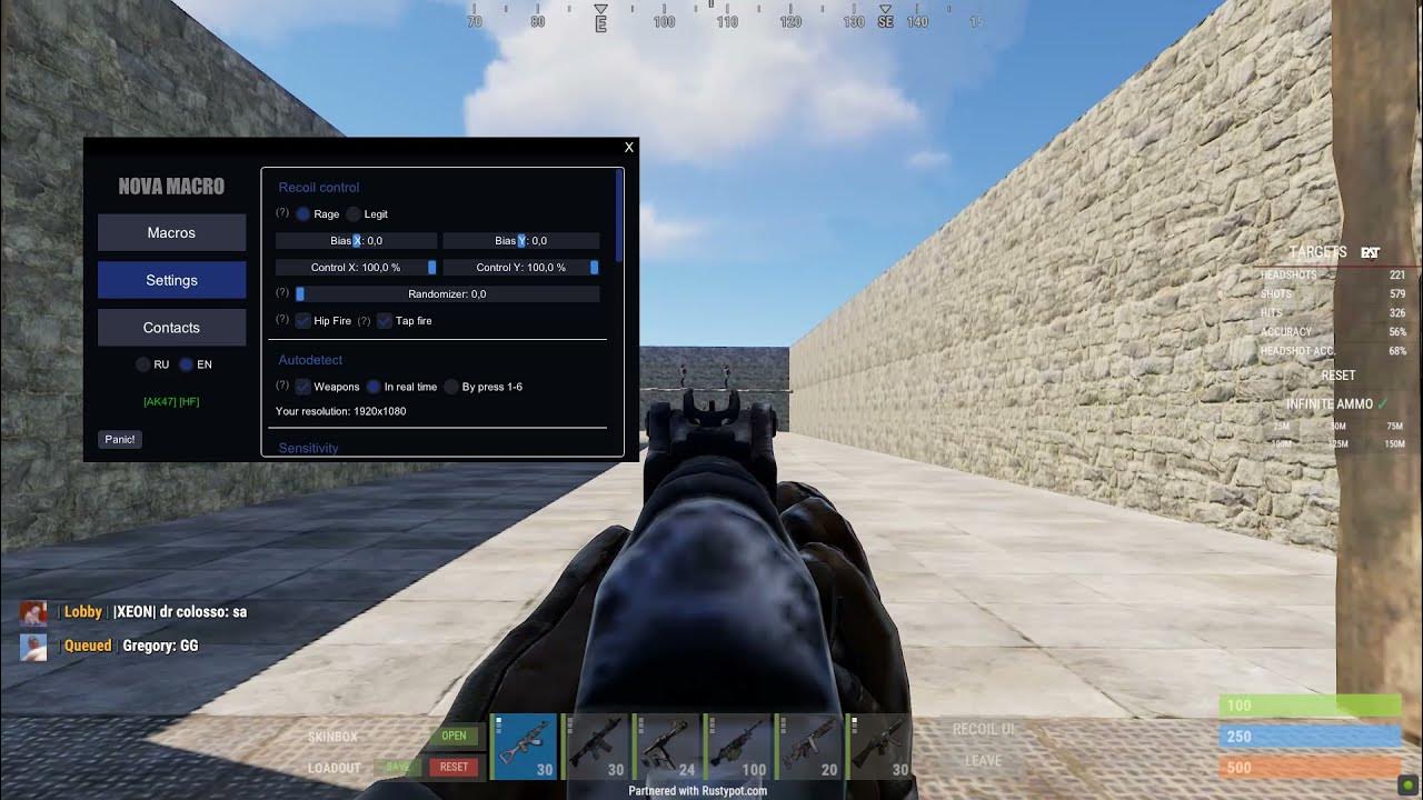 Rust recoil script auto weapon detection!! - YouTube