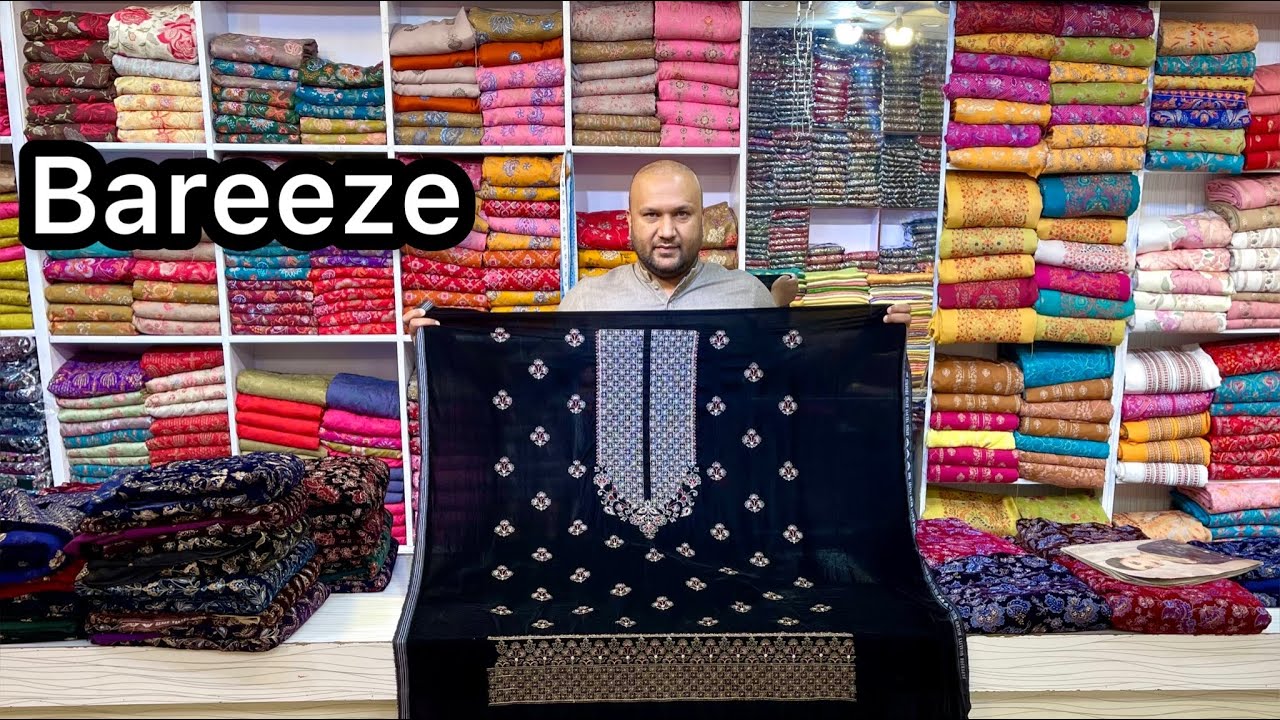 Bareeze Velvet Suit | Same Like Original Bareeze | Bareeze Embroidered ...