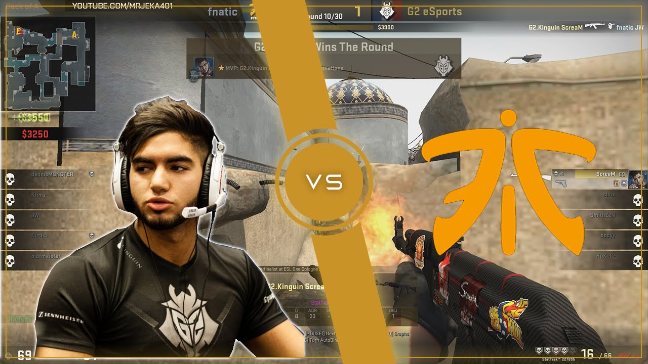 G2 ScreaM vs fnatic | CLUTCH/ACE with AK-47 | - YouTube