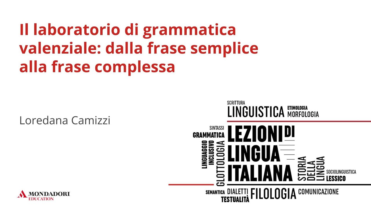 Il laboratorio di grammatica valenziale: dalla frase semplice alla ...