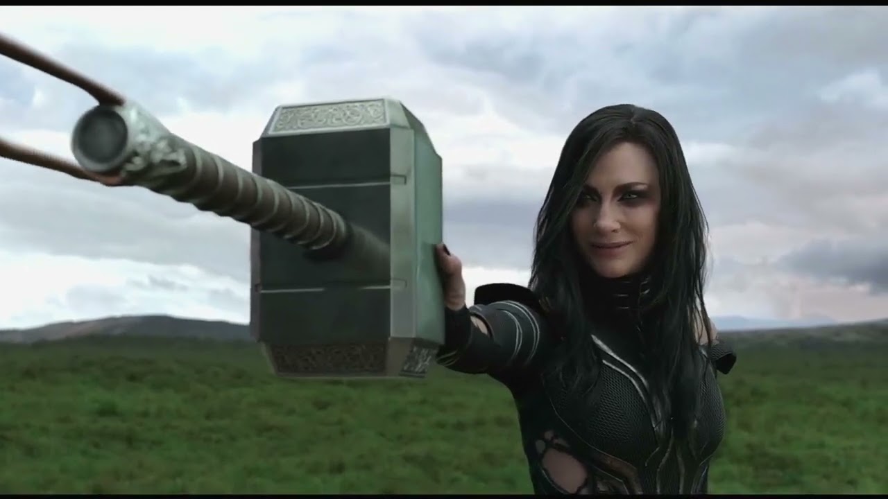 THOR Ragnarok | Hela Destroys Mjolnir Scene - - YouTube