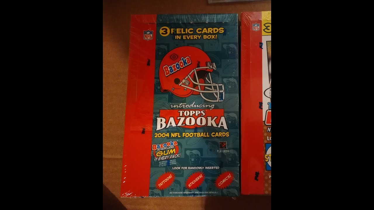 2004 Topps Bazooka Football- Old School Box Break #13 - YouTube