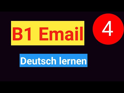 B1 E Mail schreiben|German EMail Writing|B1 Level EMail writing|Aditya ...