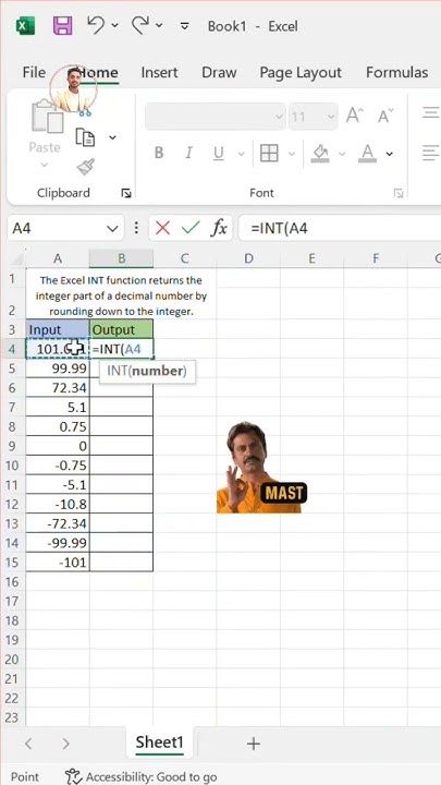 🚀 How to INT function in Excel #computereducation #microsoftexcel #exceltips - YouTube