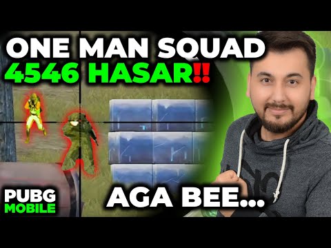 ONE MAN SQUAD 4546 HASAR!! AGA BEE... / PUBG MOBILE