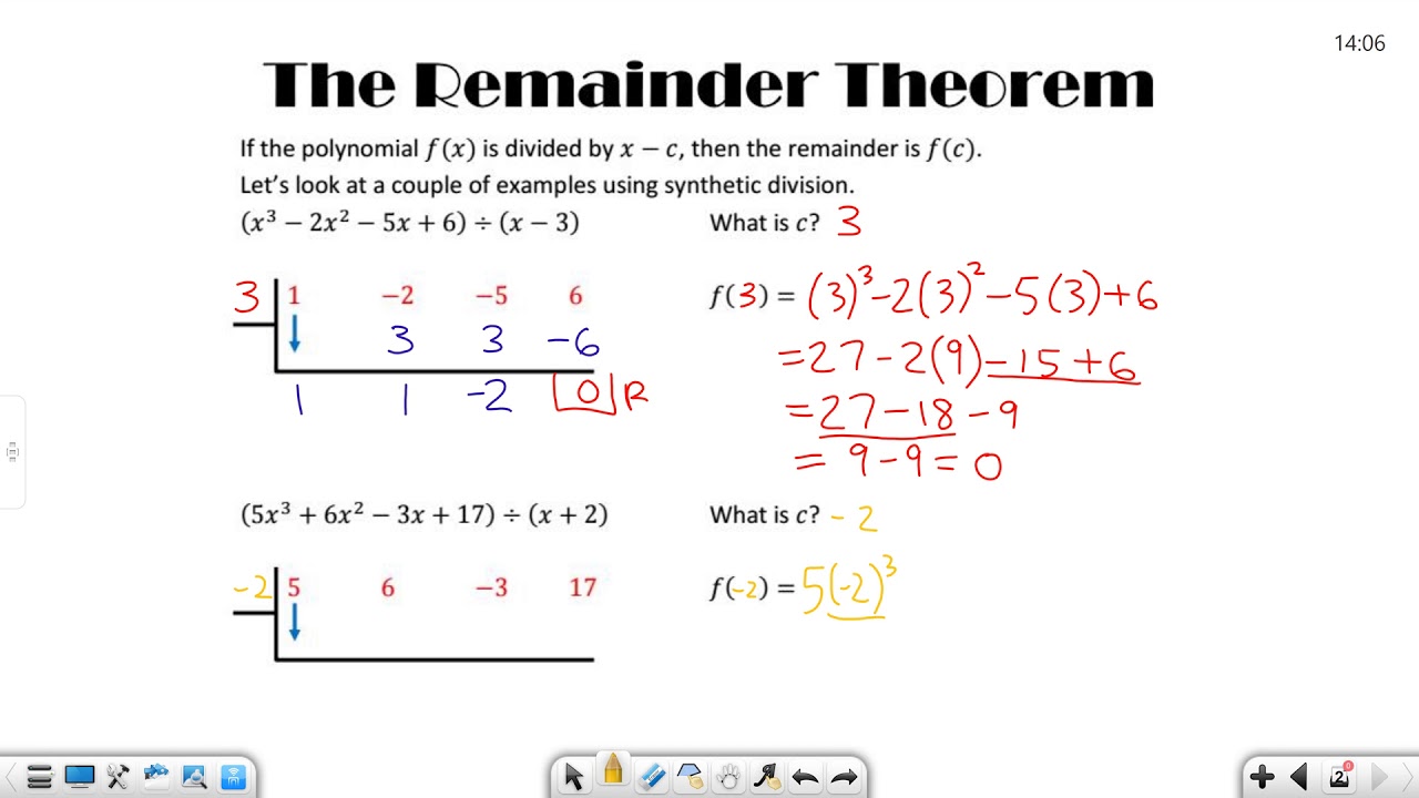 Remainder Theorem - YouTube