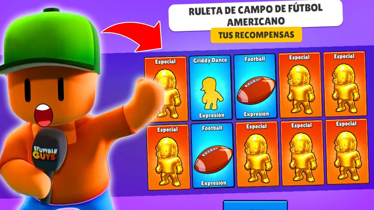 🔥 COMO OBTENER LA NUEVA SKIN DE ORO STUMBLE GUYS EXCLUSIVA POR NFL ...