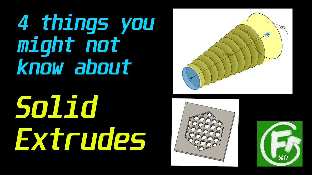 Fusion 360 | 4 things you might not know about solid extrudes - YouTube