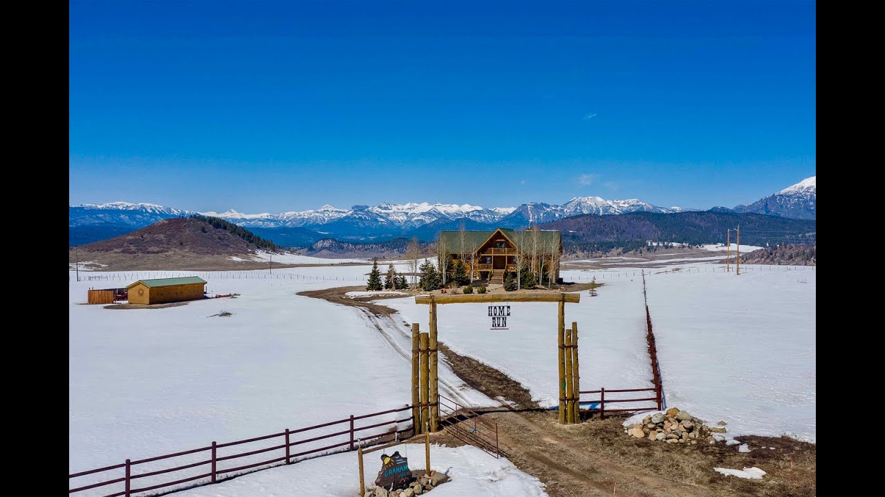 The Home Run Ranch - Log Estate in Pagosa Springs - YouTube