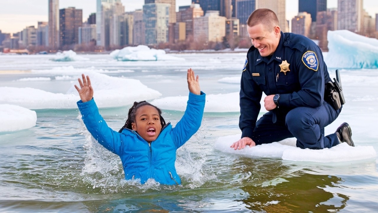 racist cop throws black girl into frozen lake not knowing her father ...