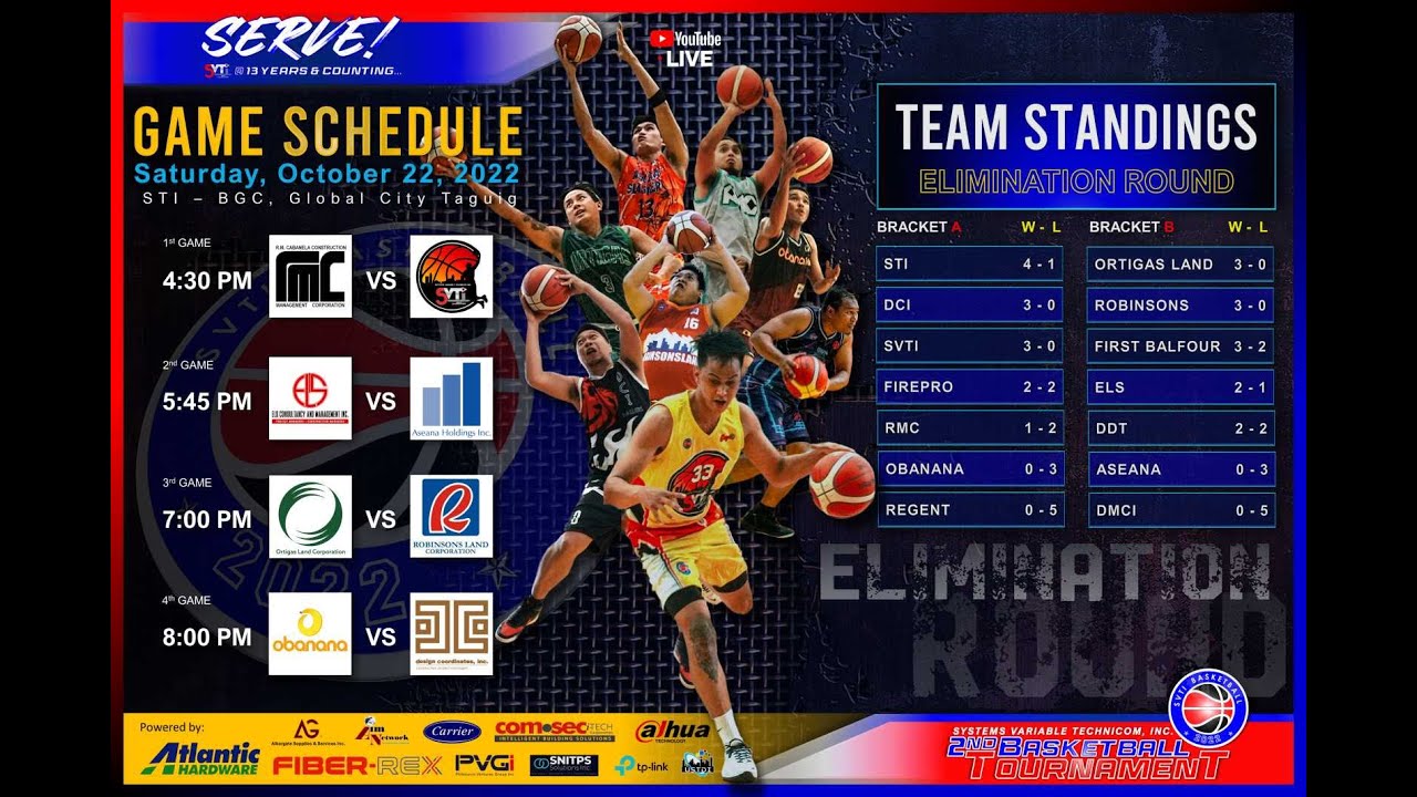 SVTI's Basketball Tournament I Week 8 I Oct. 22, 2022 I 04:30 PM I STI ...