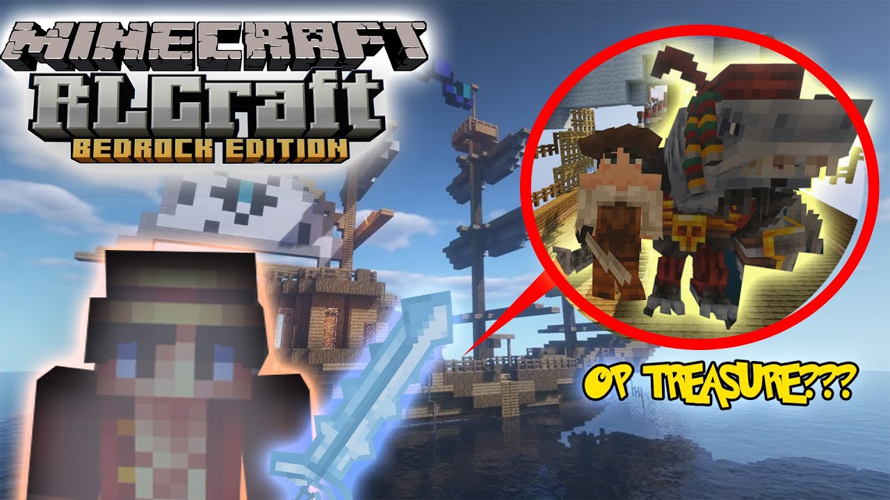 Minecraft Bedrock RL Craft- We FOUND This Crazy Pirate Ship & Legendary ...