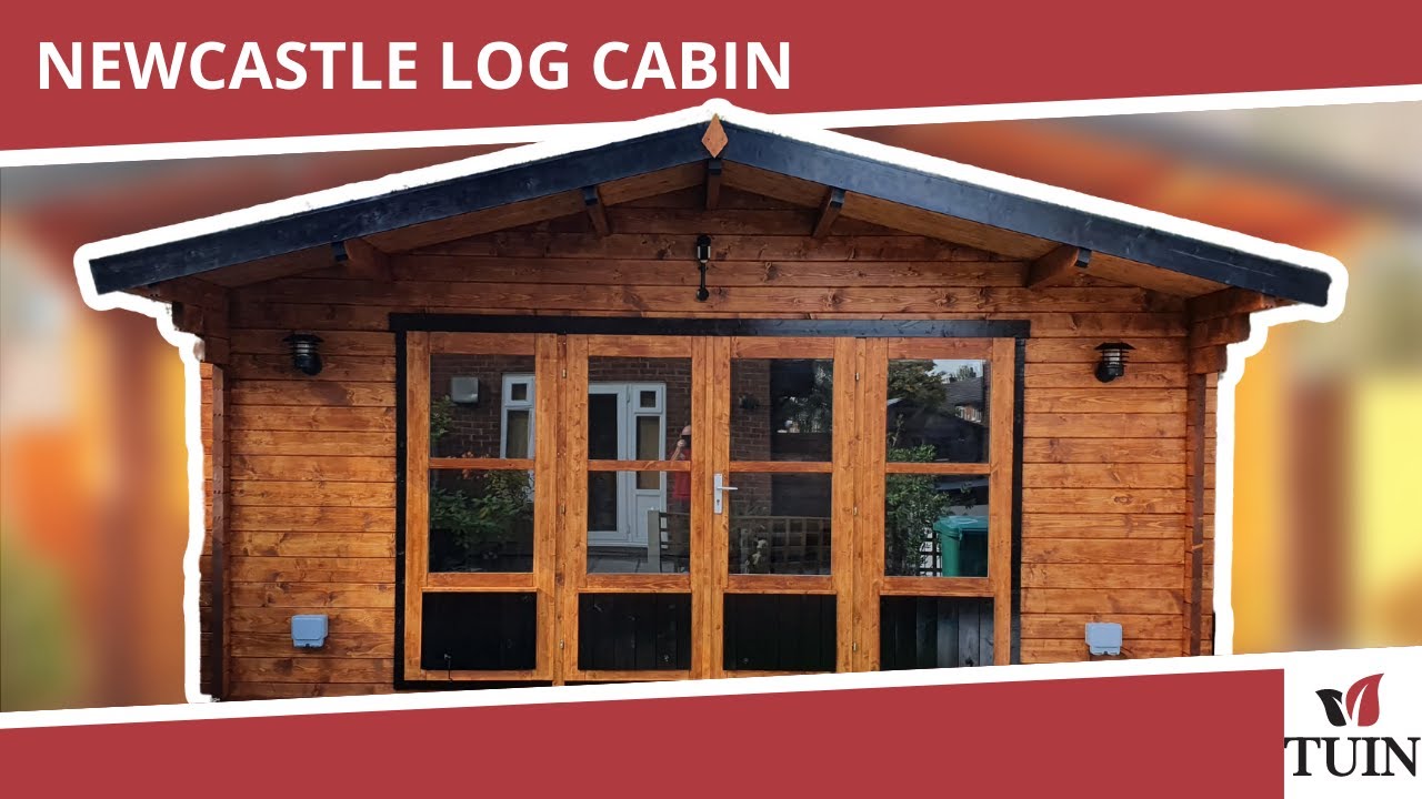 Newcastle Log Cabin - TUIN - YouTube