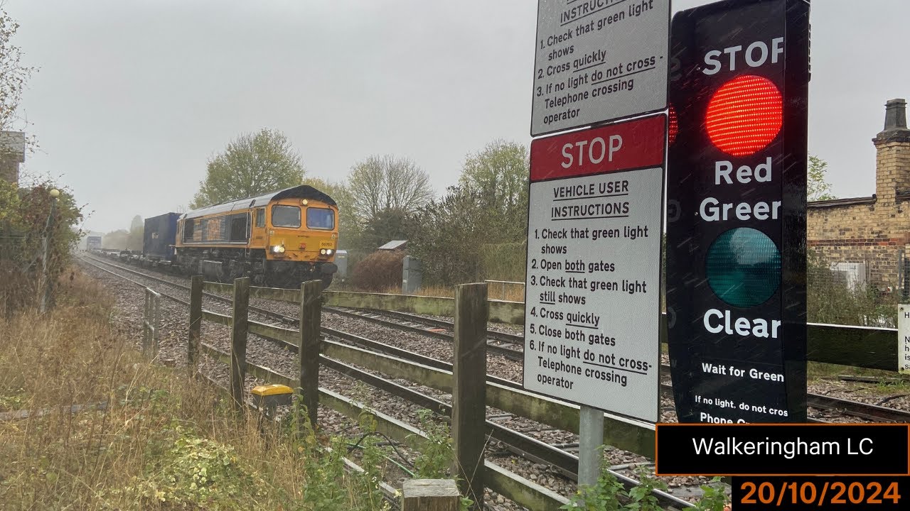 Walkeringham Level Crossing (20/10/2024) ft:@EWSTrains - YouTube