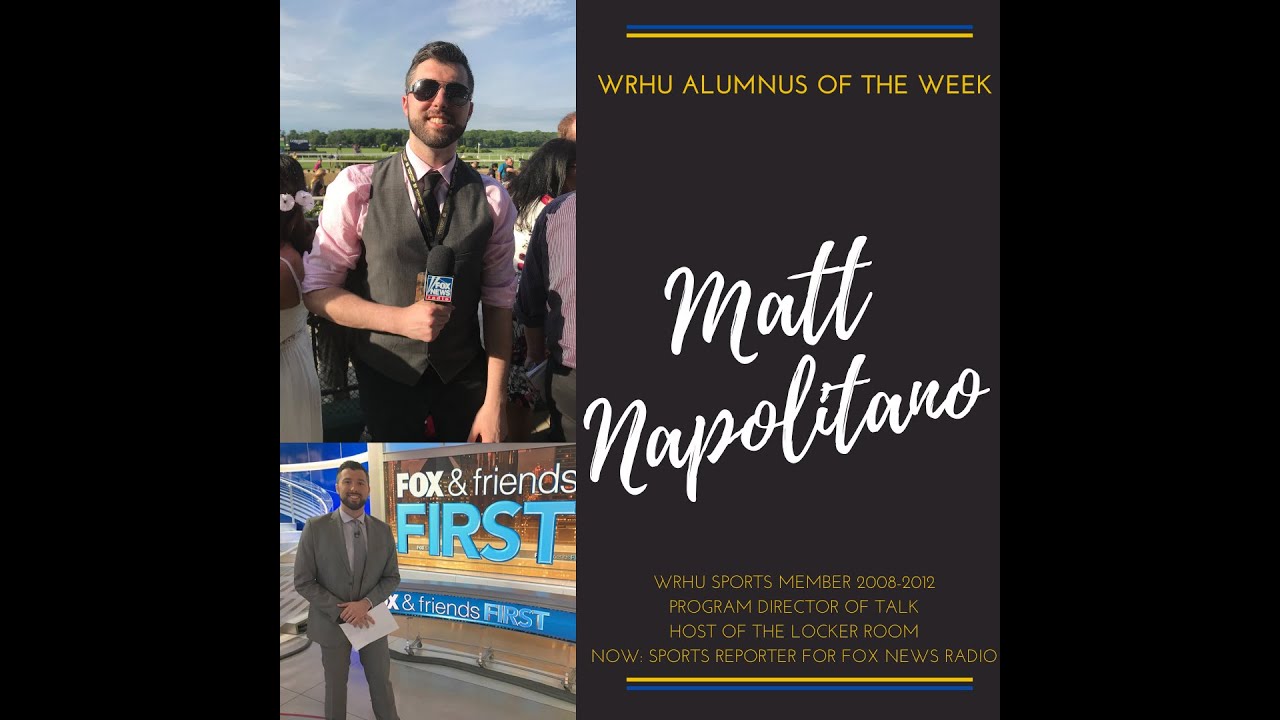 WRHU Alum of the Week #14 - Matt Napolitano - YouTube