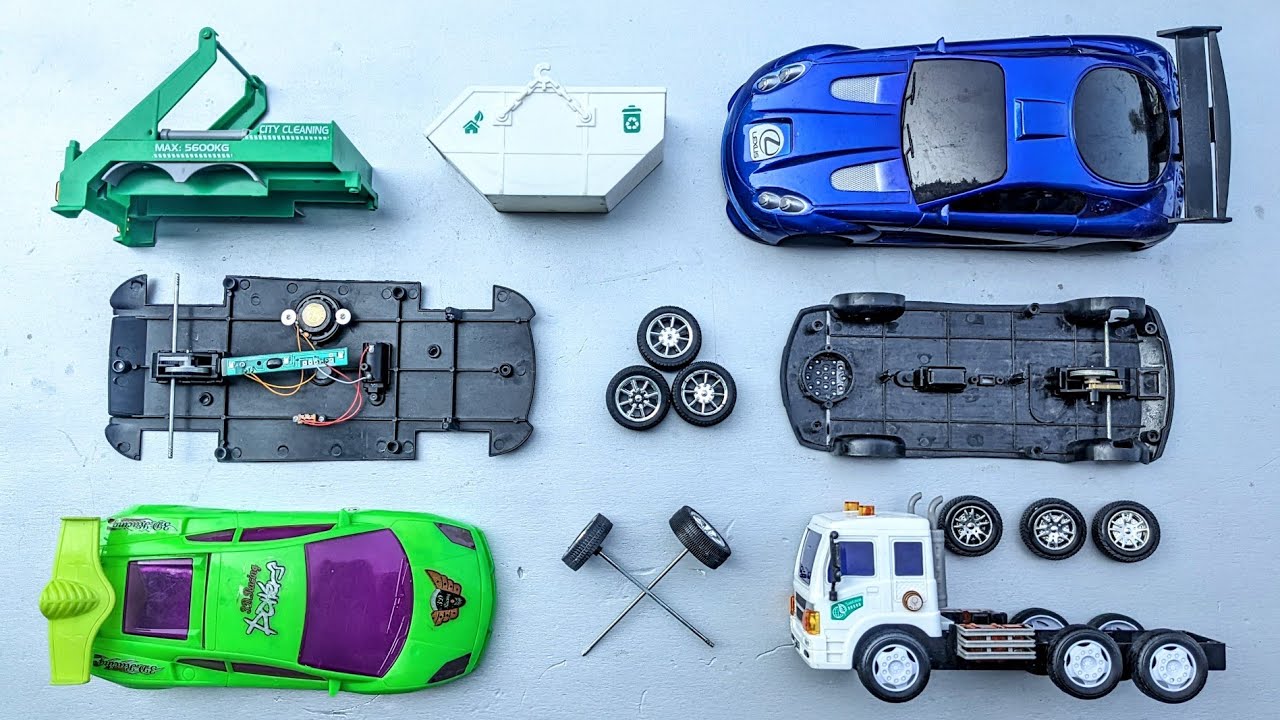 Fixing Detached Toys Parts | Assemble and Test Drive Toy Garbage Truck ...