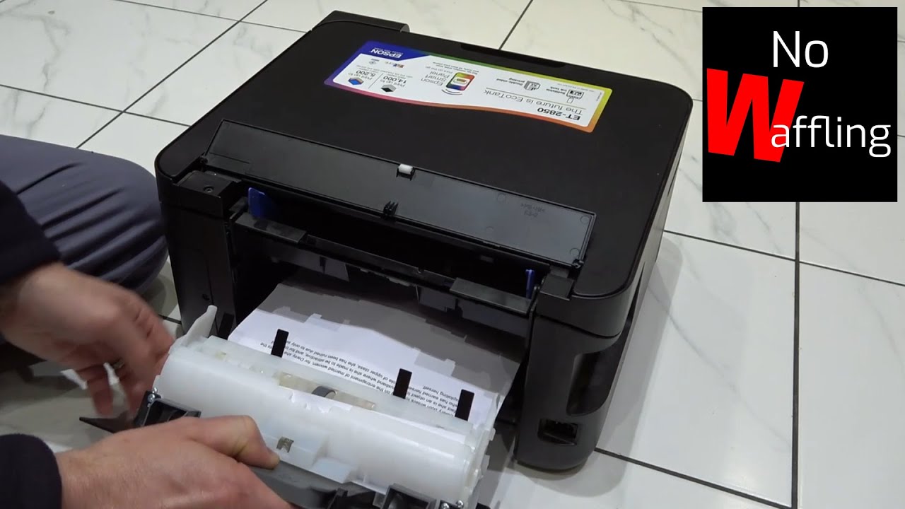 How to CLEAR or REMOVE paper jam on Epson EcoTank Printer - Beginners ...