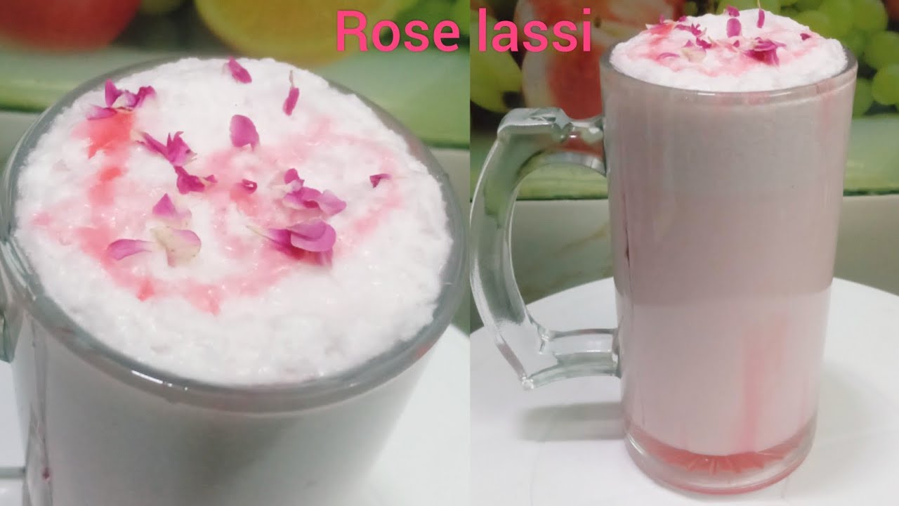 Homemade Rose Syrup & Rose Lassi | Summer Special Drink | Quick & Easy ...