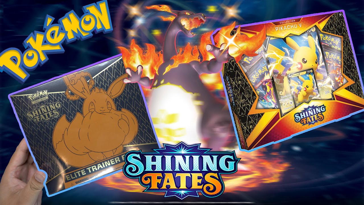 Pokemon Shining Fate Elite Trainer Box and Pikachu V Collection Box ...