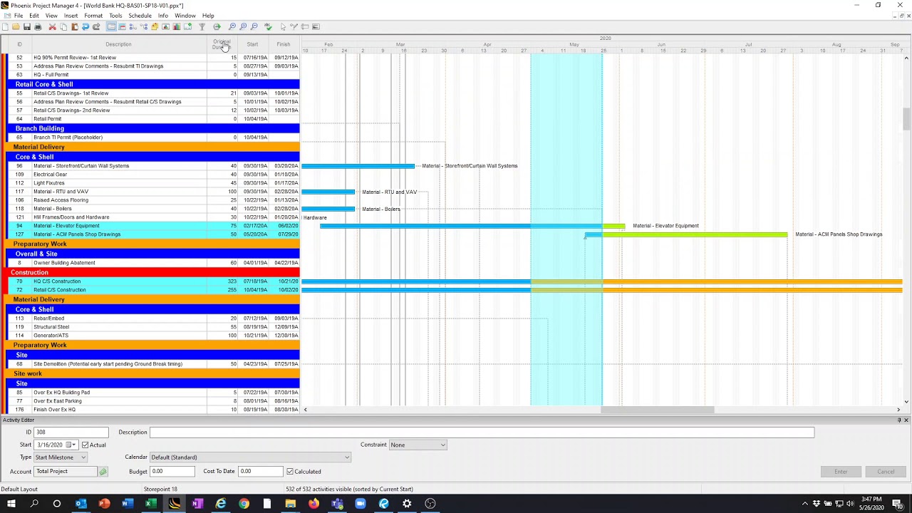 Phoenix Project Manager - Update Schedule - YouTube