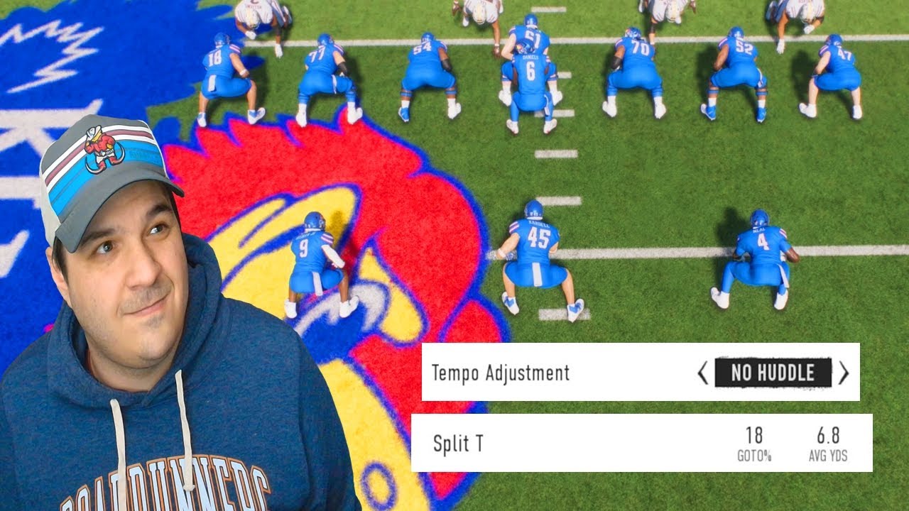 The Kansas Split T Splitskrieg Offense is BACK! CFB25 Road To The CFP ...