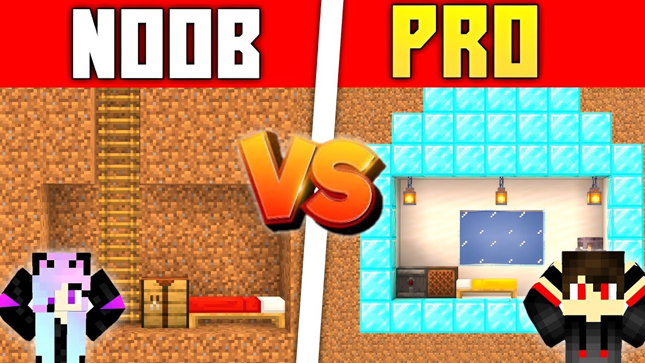 NOOB VS PRO : SAFEST SECURITY BASE BUILD CHALLENGE - YouTube
