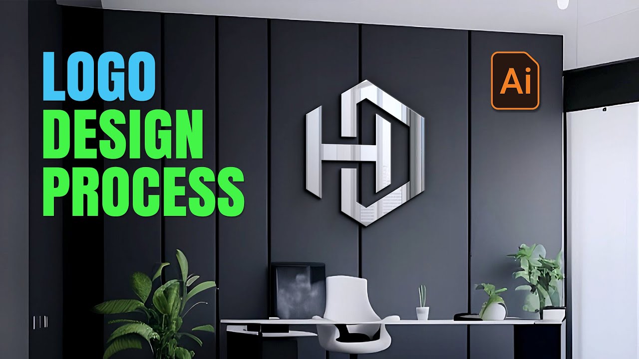 How to Create Any Custom Text Logo Design in Illustrator - YouTube