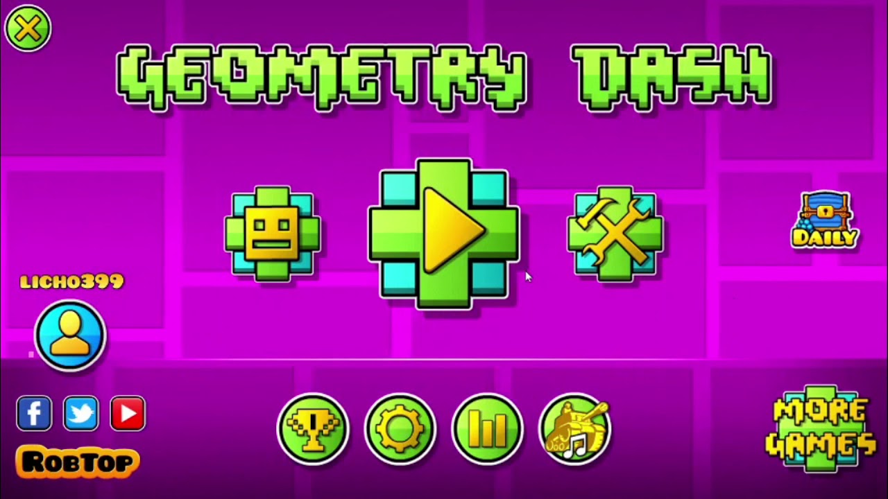 Como instalar geometry dash para pc v2.11 - YouTube
