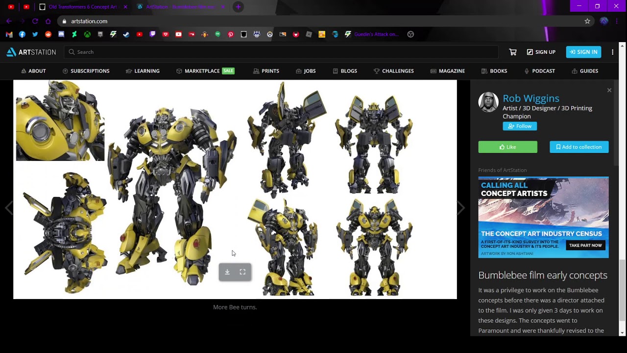 MORE BAYVERSE BUMBLEBEE MOVIE CONCEPT ART - YouTube