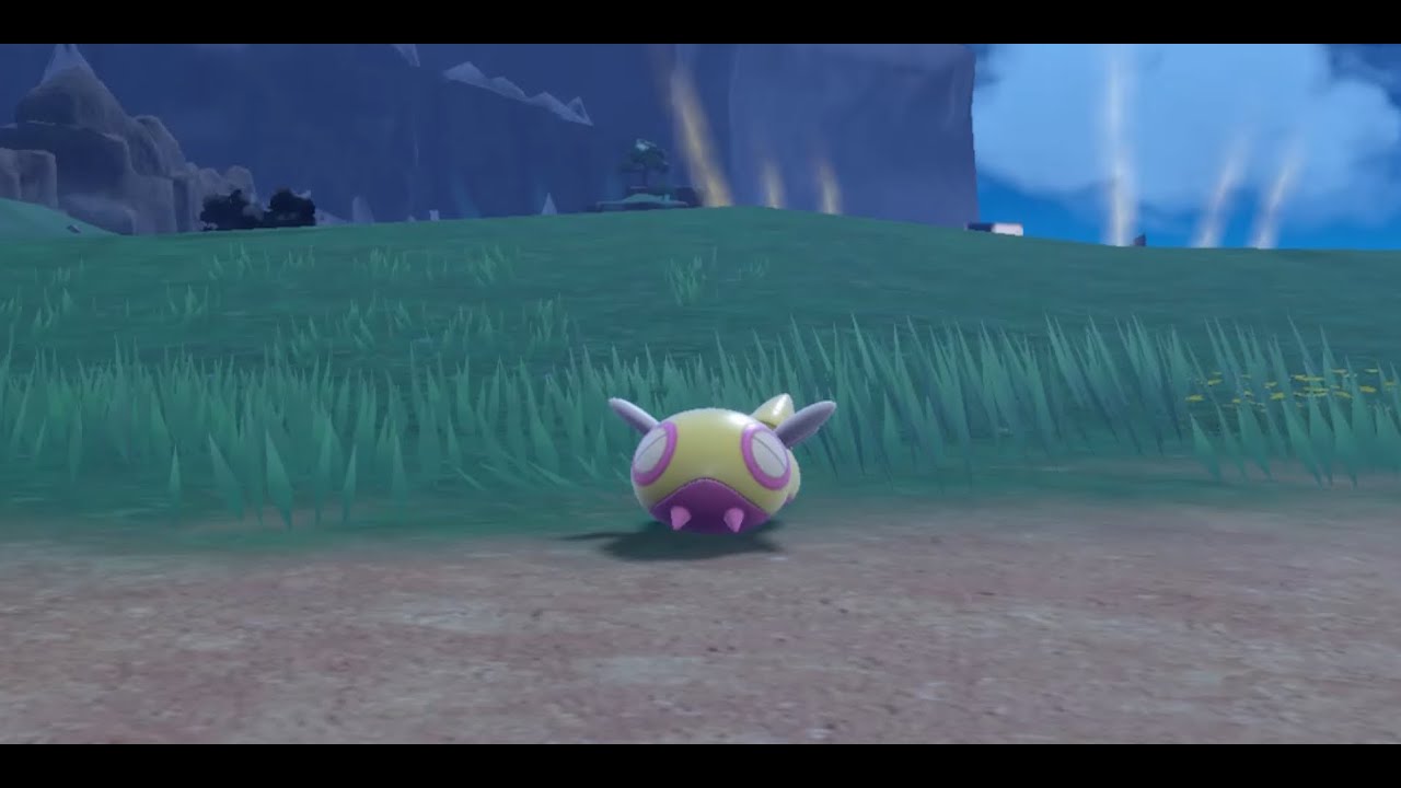 Shiny Dunsparce 0206 caught in the wild in Pokemon Scarlet using Mass ...