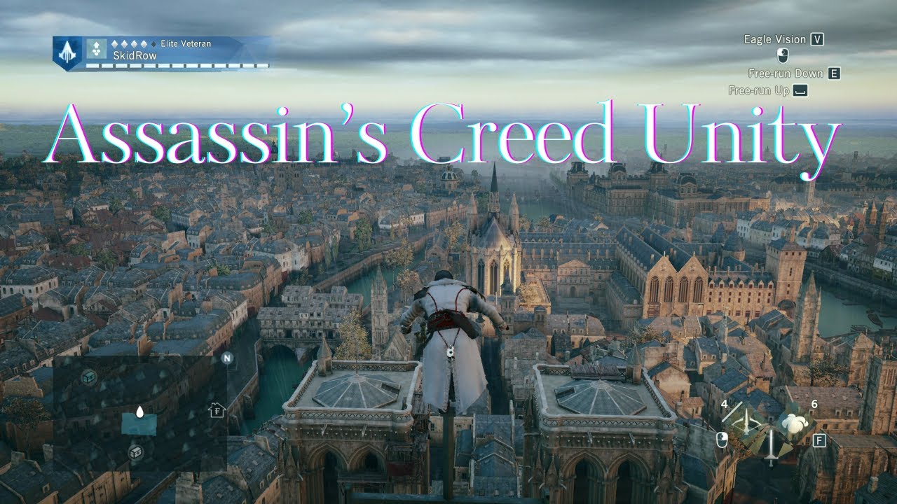 Assassin's Creed Unity Full Map From Highest Point - YouTube