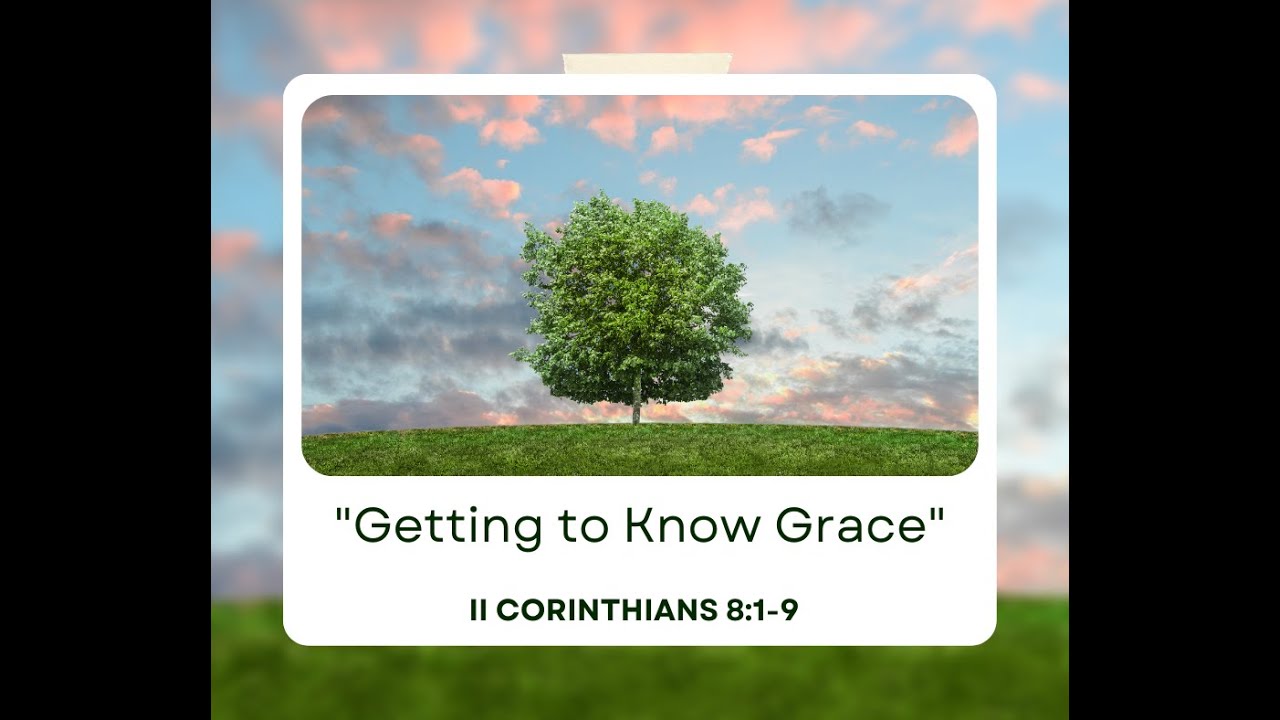 "Getting to Know Grace"- Pastor Josh Montgomery - YouTube