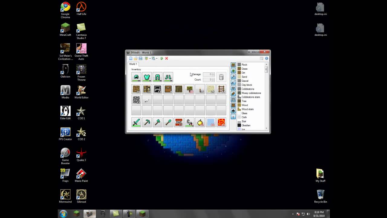 How To Edit Your Minecraft Alpha Inventory - YouTube