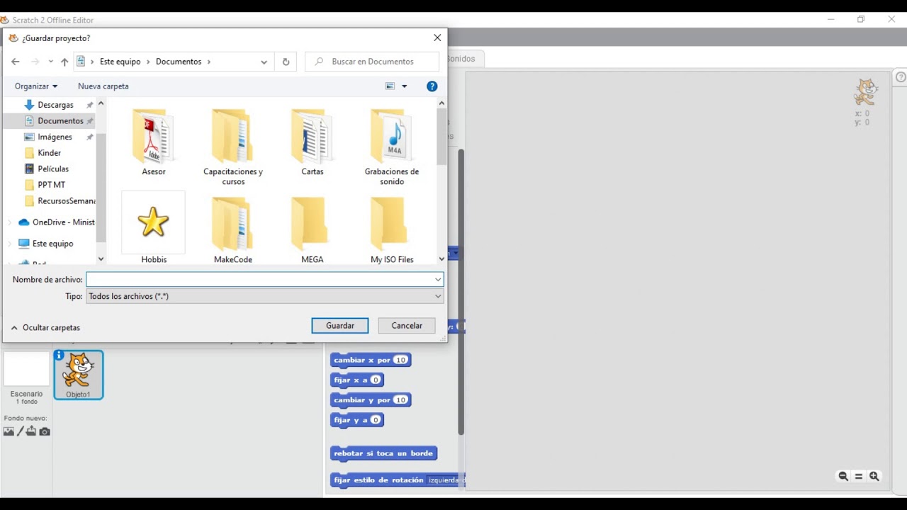 Cómo guardar un archivo en Scratch 2 0 - YouTube