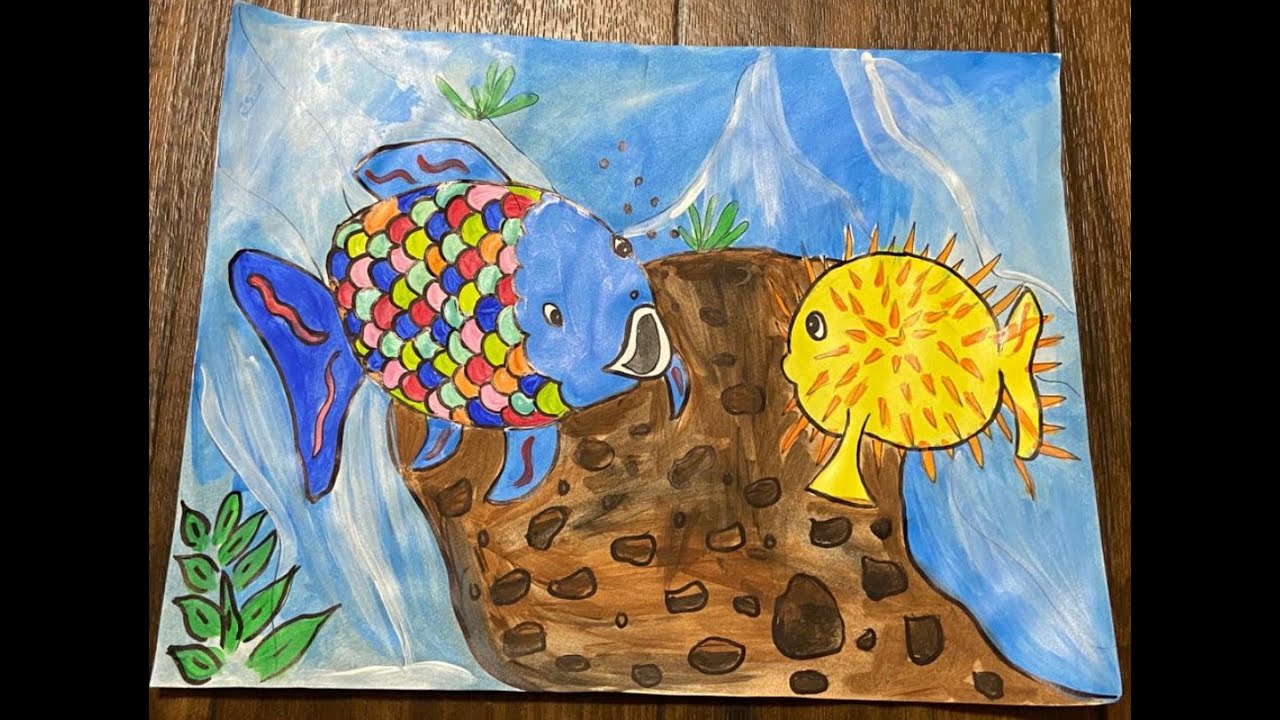 Drawing Fish in the ocean - Easy drawing step by step for beginners or ...